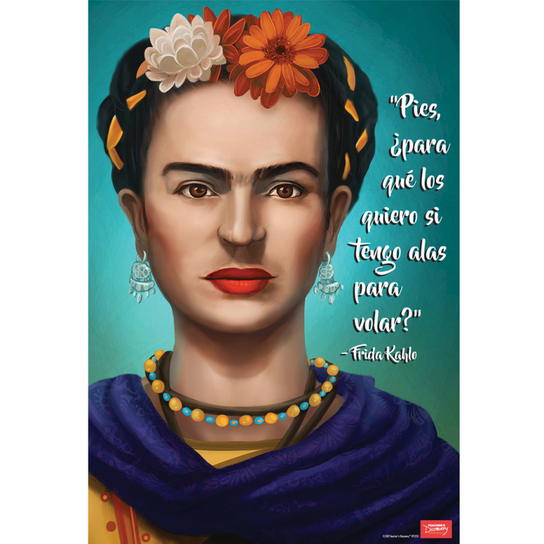 Frida Kahlo Spanish Mini-Poster - Teaching Unplugged