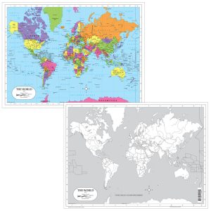 Dry-Erase World Desk Map - Teaching Unplugged